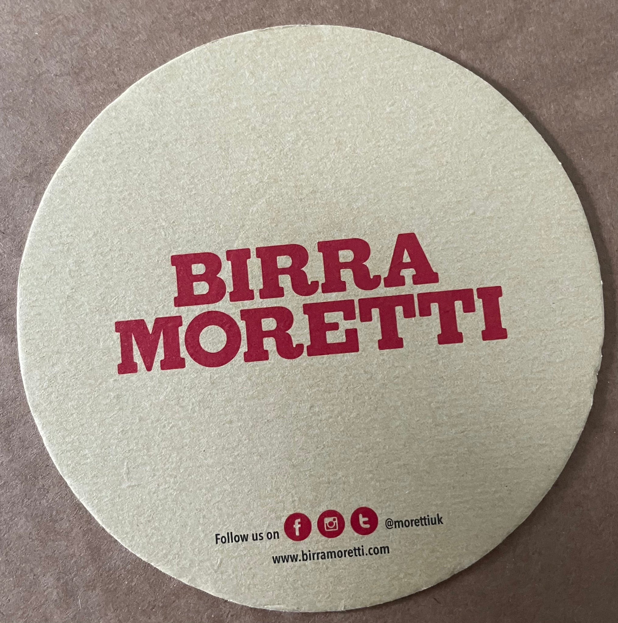 Birra Moretti beer mats x 10 – UK Glassware