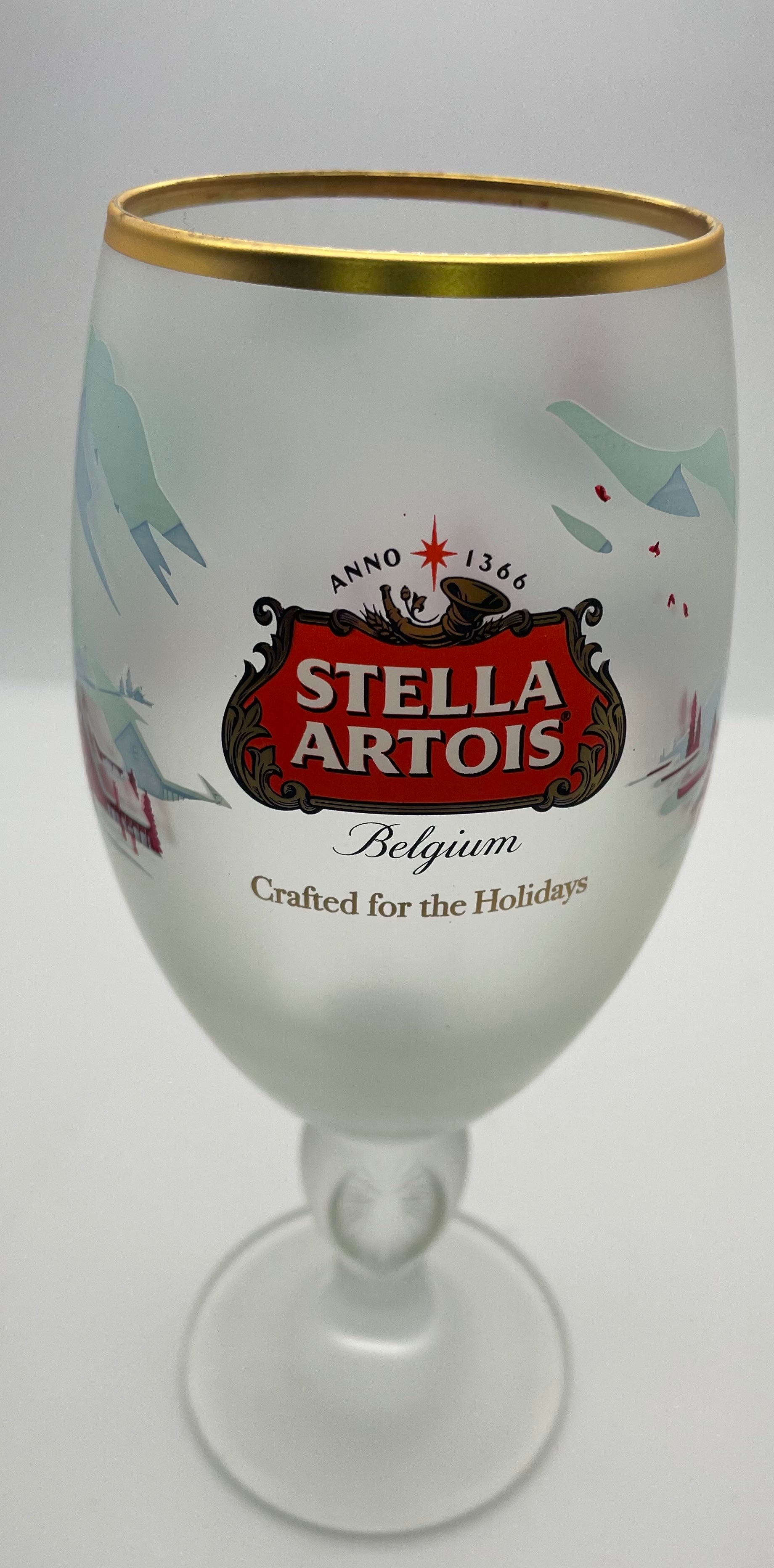 Stella Artois 33cl frosted CHRISTMAS glass – UK Glassware